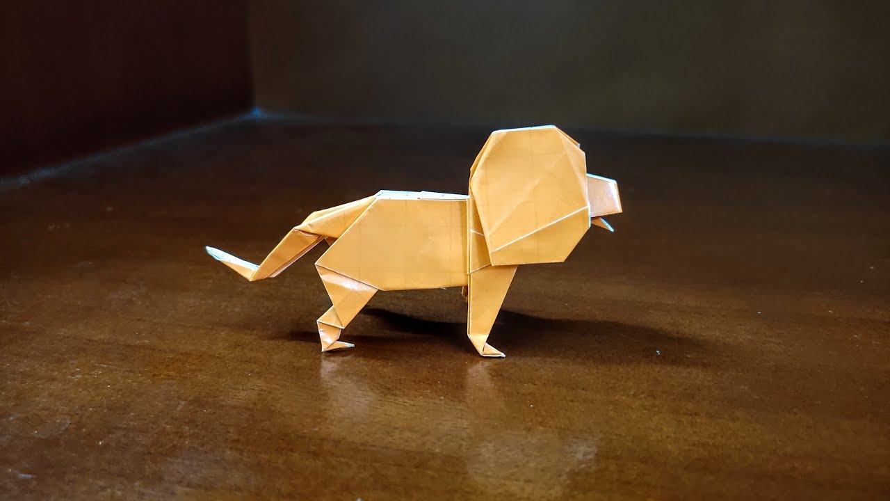 How To Make An Origami Lion Step By Step - Origami Lion - YouTube