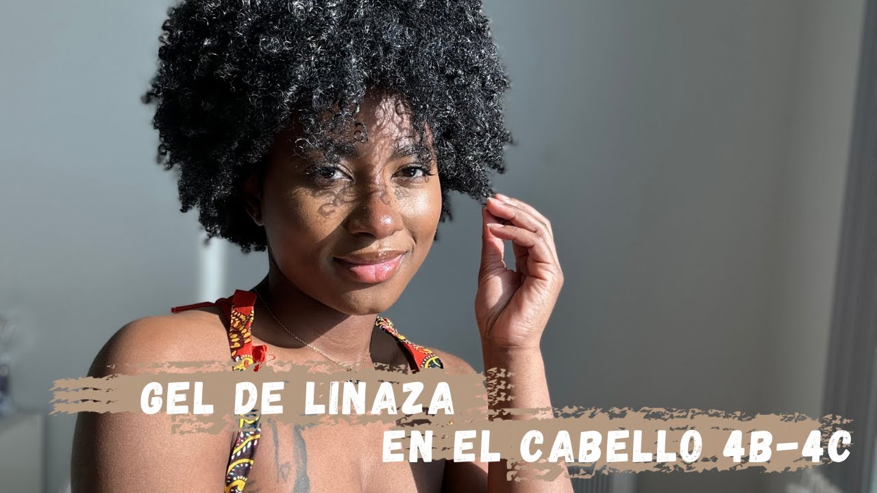 PROBANDO GEL DE LINAZA CASERO PARA DEFINIR AFRO 4B-4C| FUNCIONA ...