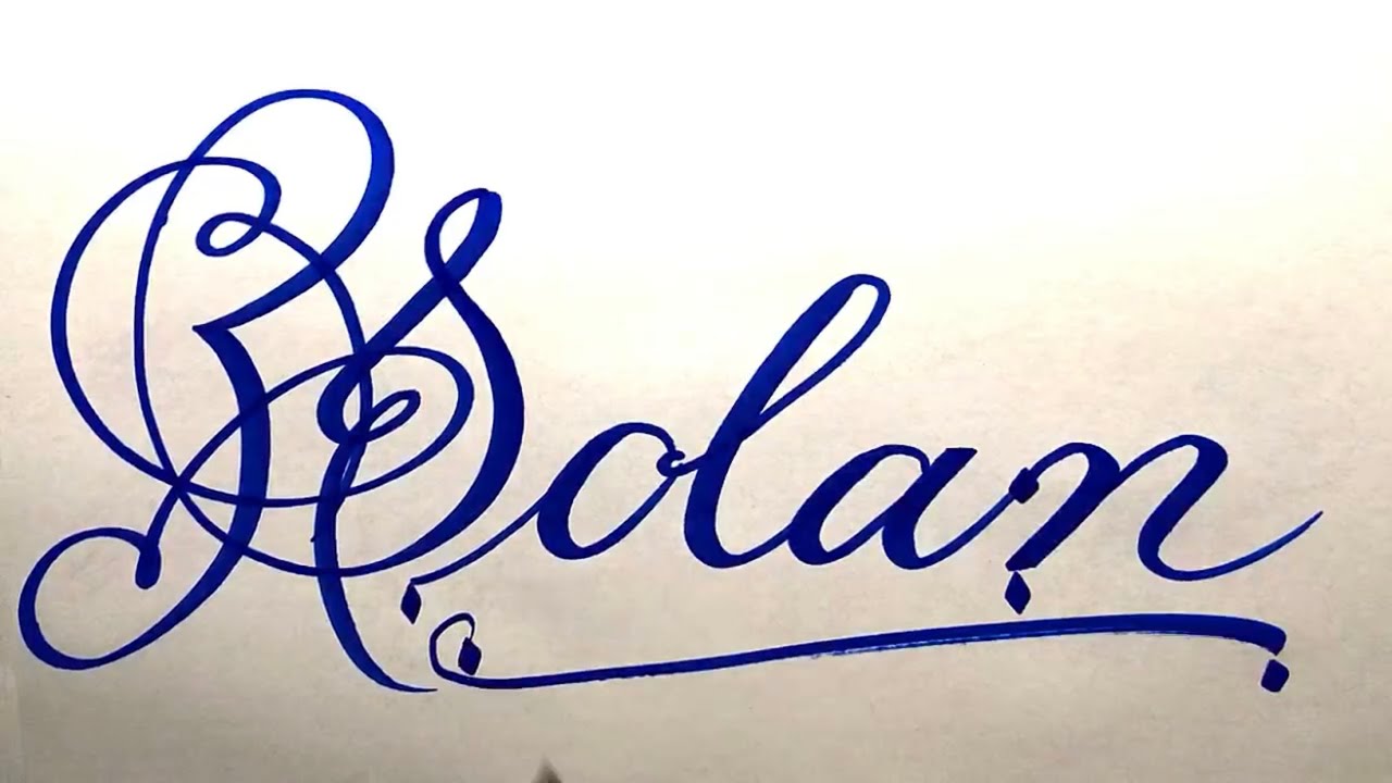 Solan Name Signature Calligraphy Status | How to Draw, Cursive ...