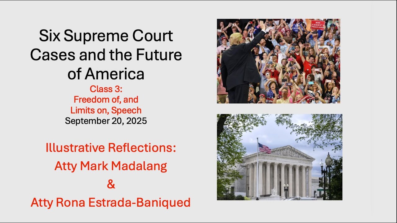 Six Supreme Court Cases . . . Class 3, Illustrative Reflections - YouTube