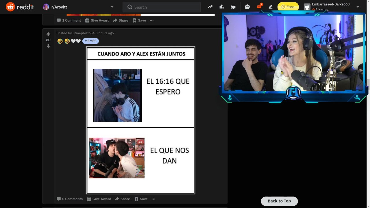 Aroyitt Y Alexby Reaccionan A Memes De Ellos Juntos - YouTube