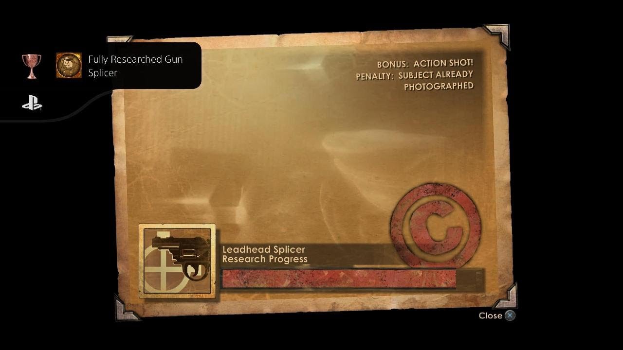 BioShock Remastered_The player has fully researched the Leadhead ...