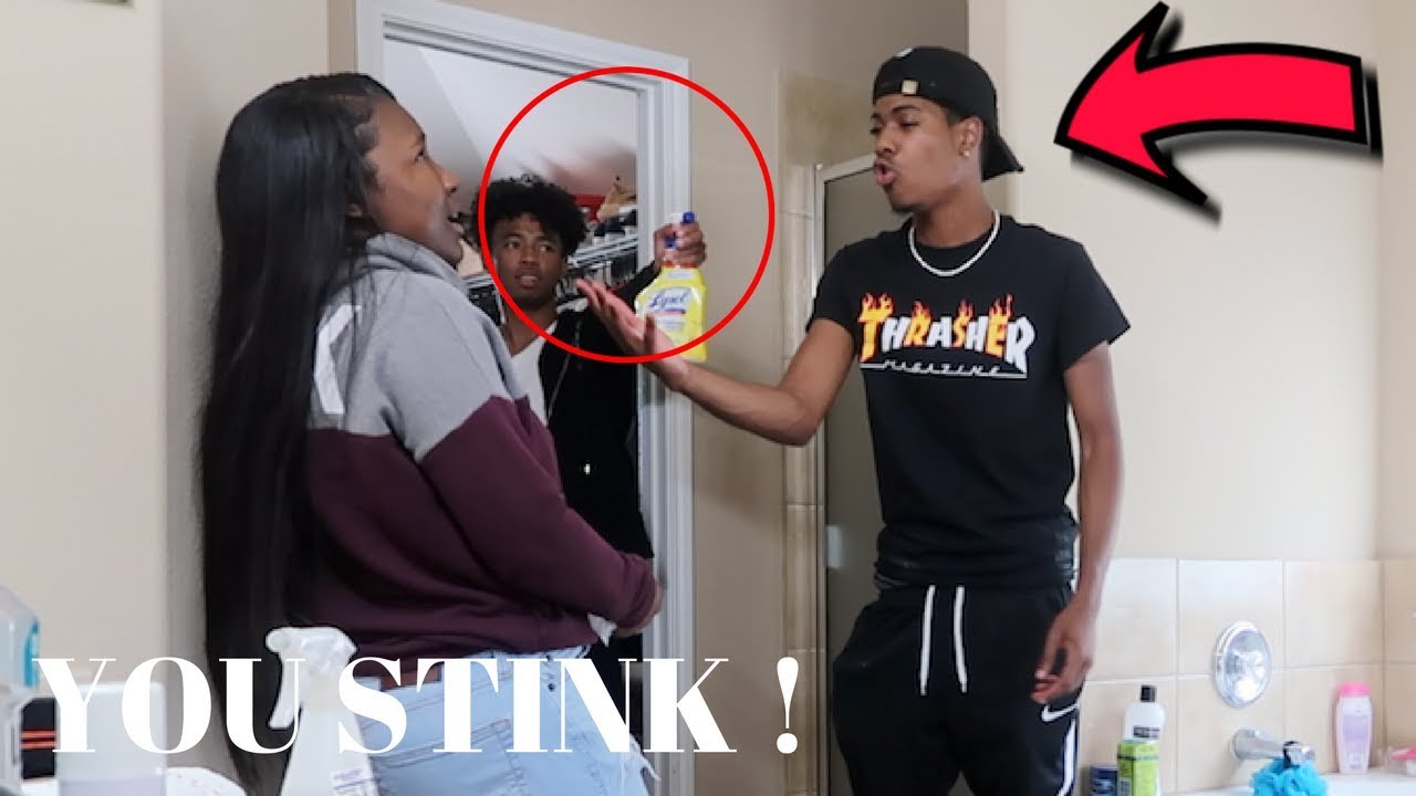 YOU STINK PRANK ON TRAY FT. CHRIS - YouTube