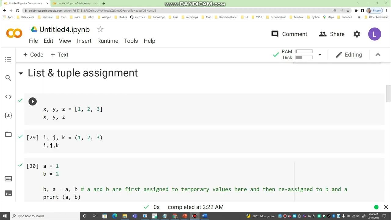 Python Assignment Statement And Its Various Forms Youtube