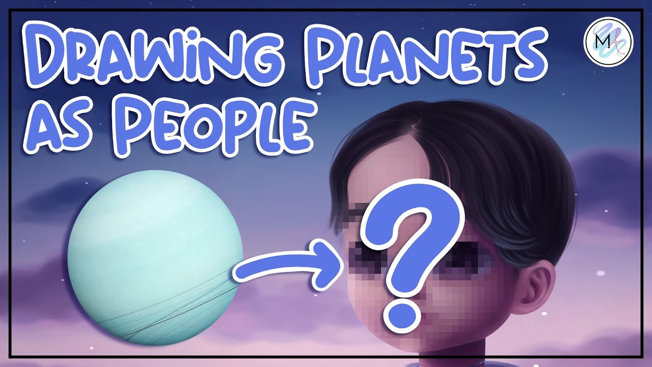 Turning Planets into People! #4 🪐 | Uranus & Neptune Speedpaint - YouTube