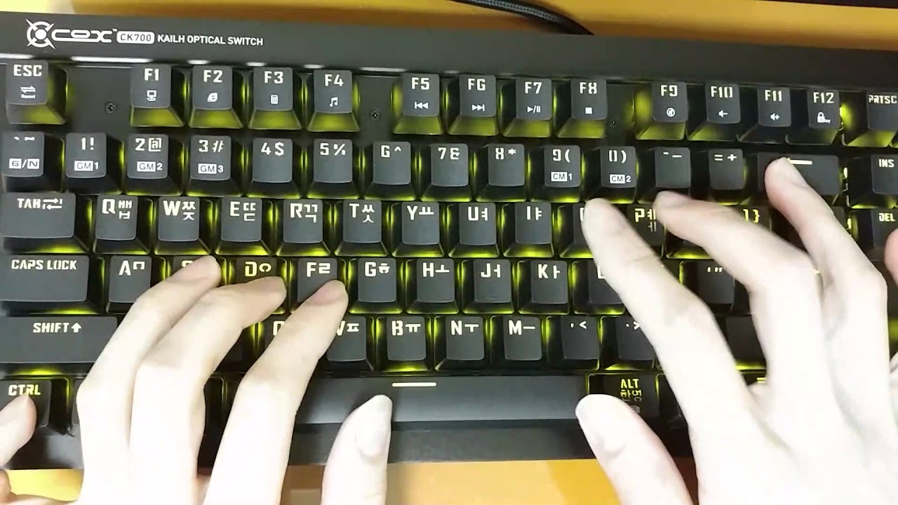 COX CK700 타건영상 - YouTube