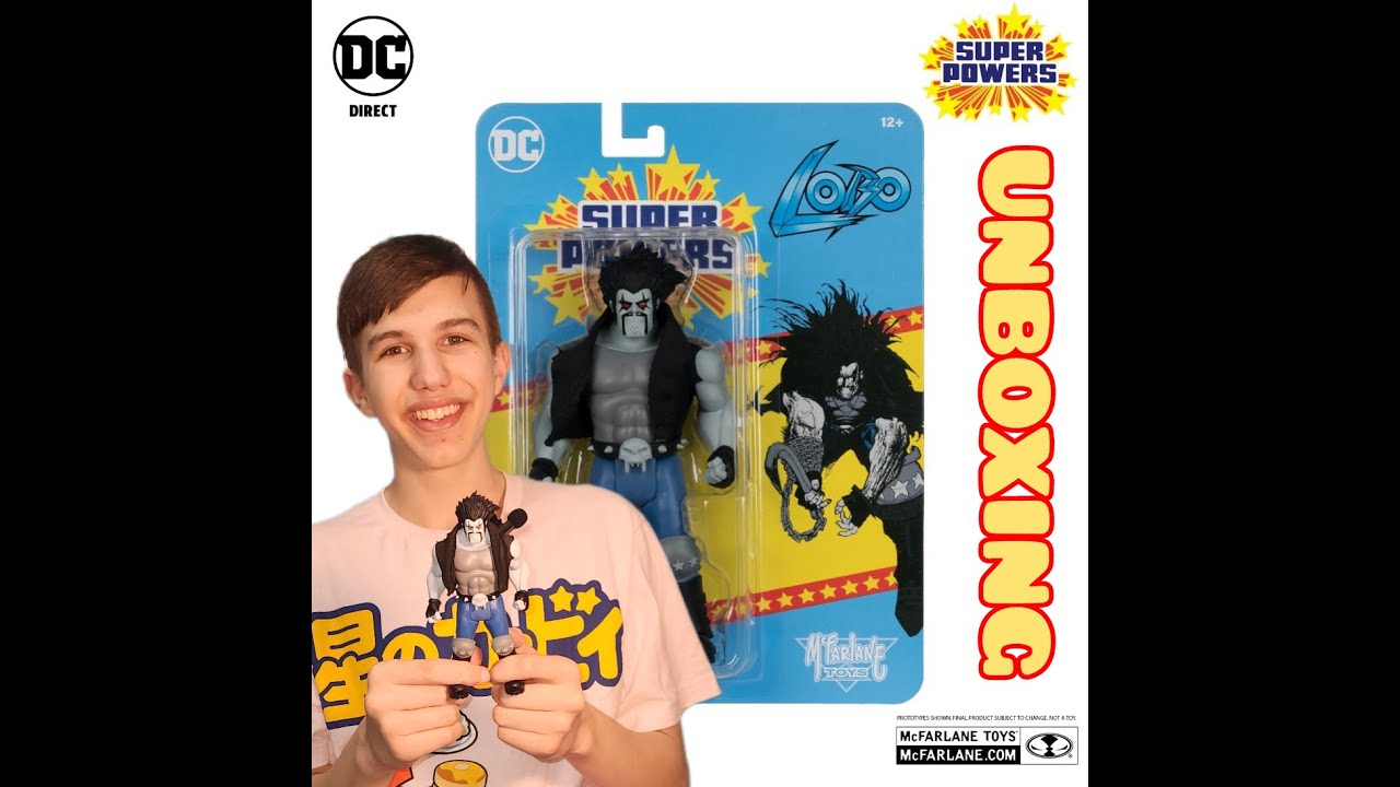 MCFARLANE DC SUPER POWERS LOBO FIGURE UNBOXING X REVIEW - YouTube