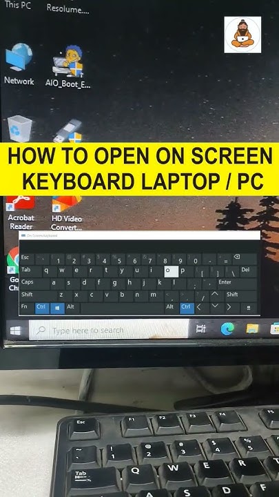 How To Open on screen Keyboard In Laptop & Pc | windows Me Keyboard ...