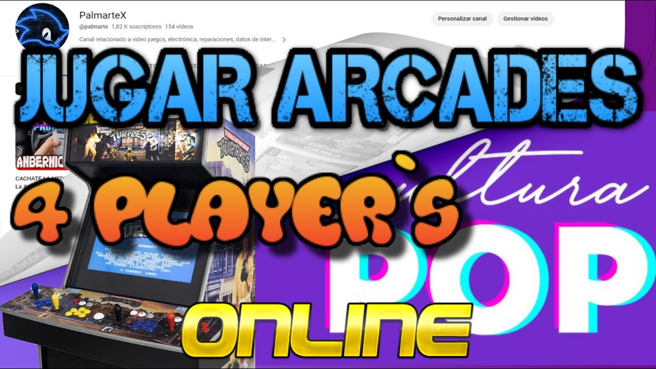 ARCADES A 4 PLAYERS ONLINE, fácil y rápido - YouTube