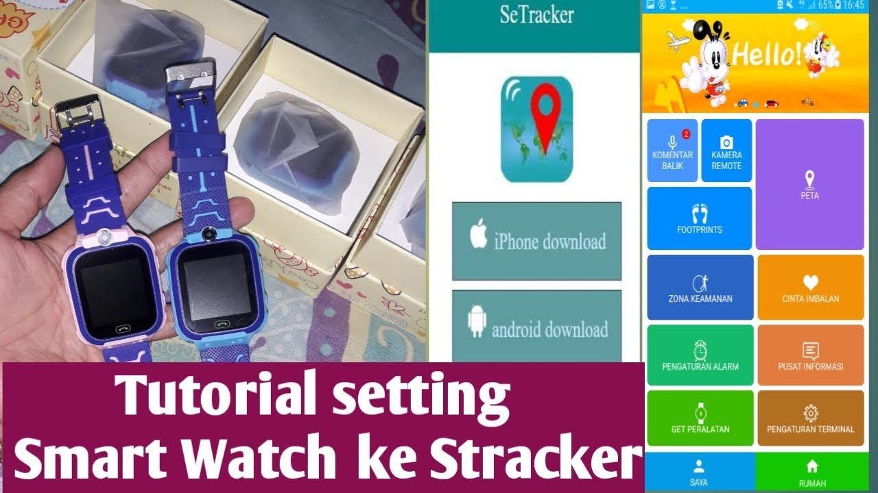TUTORIAL setting smart watch ke Setracker dan jam di android || Ryanti ...