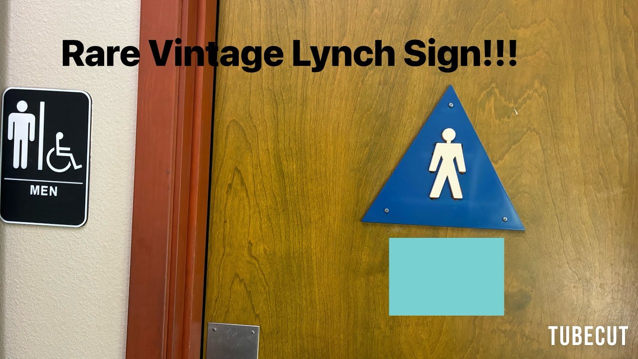 Nature Center Mens Restroom Full Shoot (Rare Vintage Lynch Sign ...