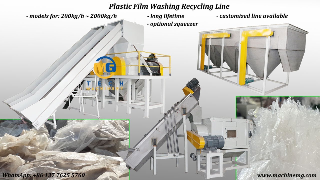 plastic film washing line with strong grinder washing machine ...