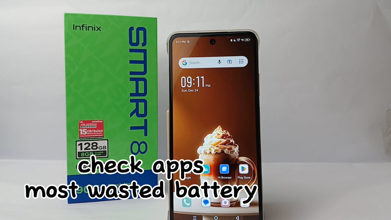 How To Check Apps Most Wasted Battery On Infinix Smart 8 - YouTube
