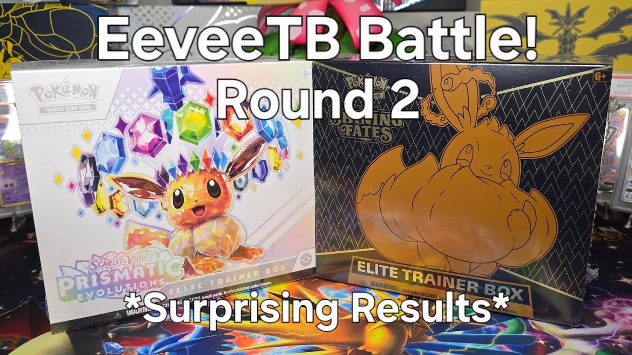 Help Decide Winner of Super Close Eevee ETB Battle Round 2!!! Prismatic ...