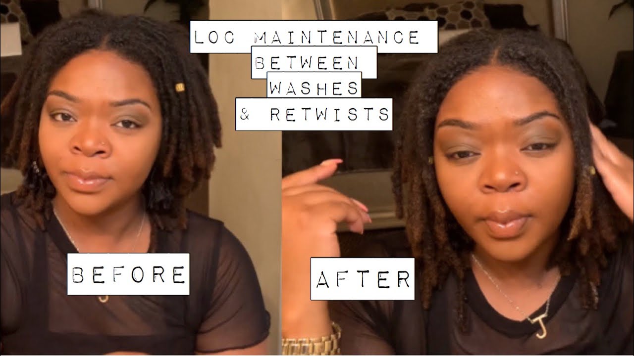 Loc Maintenance Between Washes & Retwists | Quick and Easy - YouTube