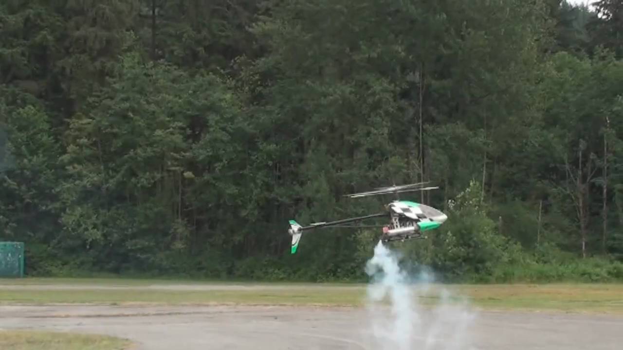 "The Hulk" Predator 60 Heli with YS .61 pumped engine - YouTube