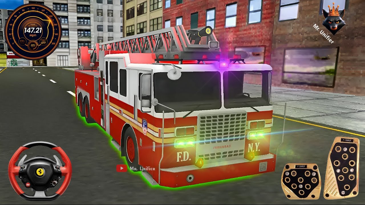 Emergency Rosenbauer Fire Truck Games - Firefighter Rescue Simulator ...