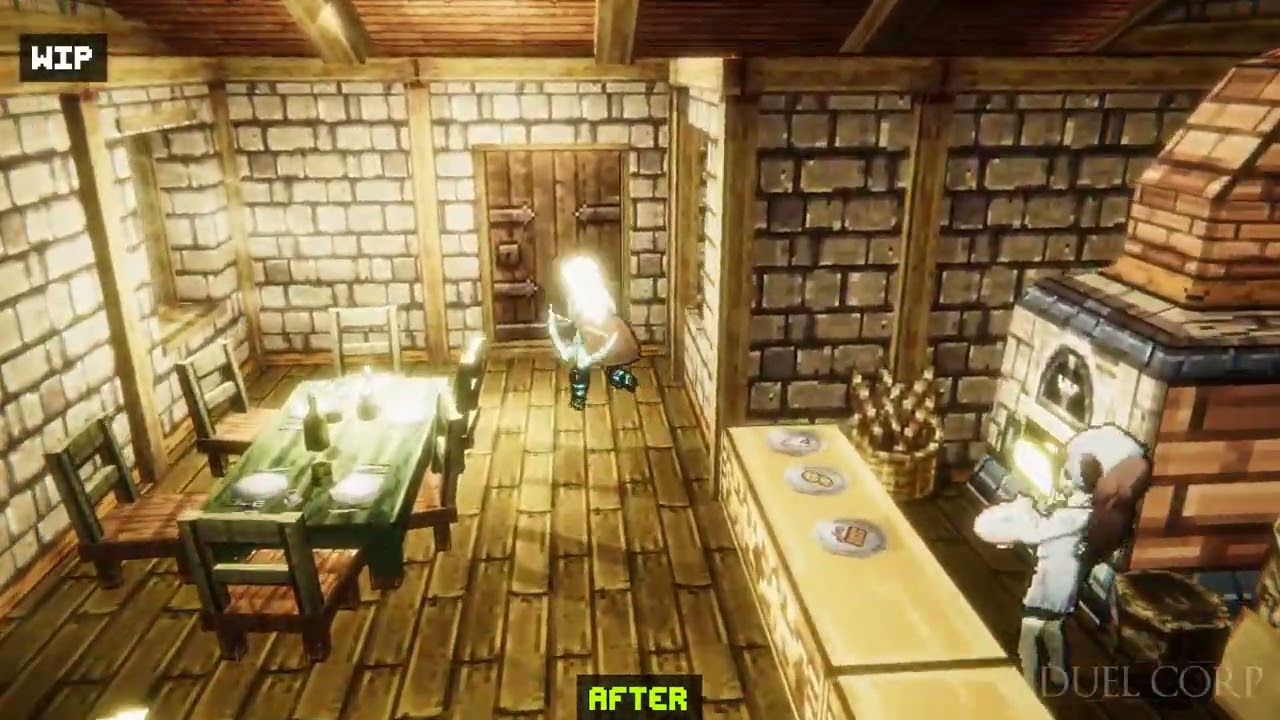 Duel Corp | [Pre-Alpha] Before/After adding NPCs and props for ...