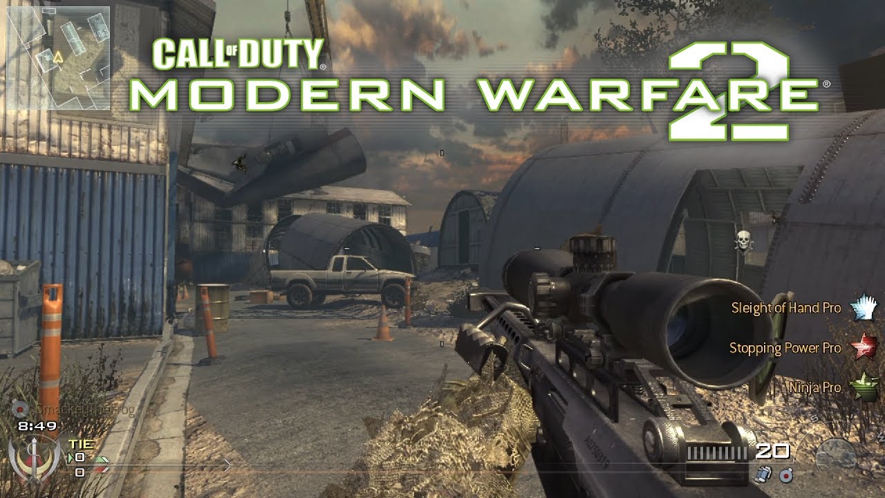 MW2 (2009) NO COMMENTARY - Barrett .50 Cal on Scrapyard & Estate - YouTube