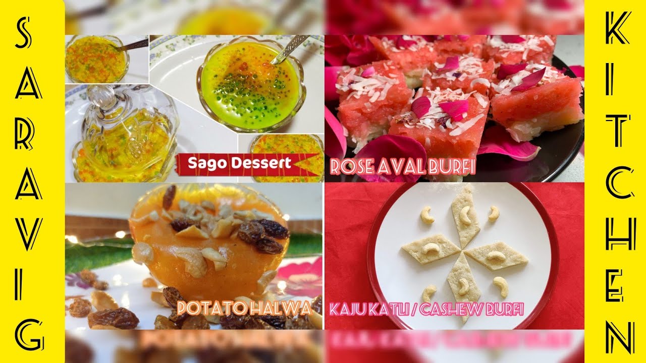Easy Sweet Recipes|4 Youtubers Challenge for sweet recipes|Diwali ...