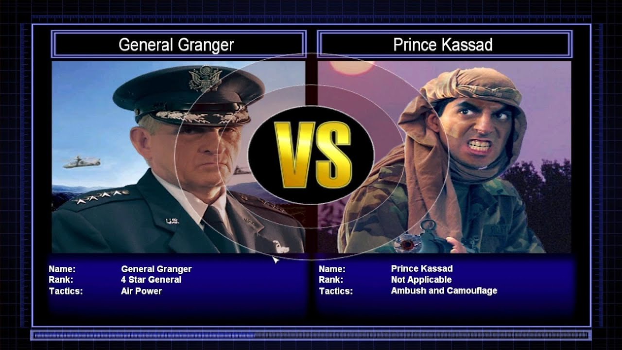 CnC Generals Zero Hour | USA Air Force General VS GLA Stealth General ...