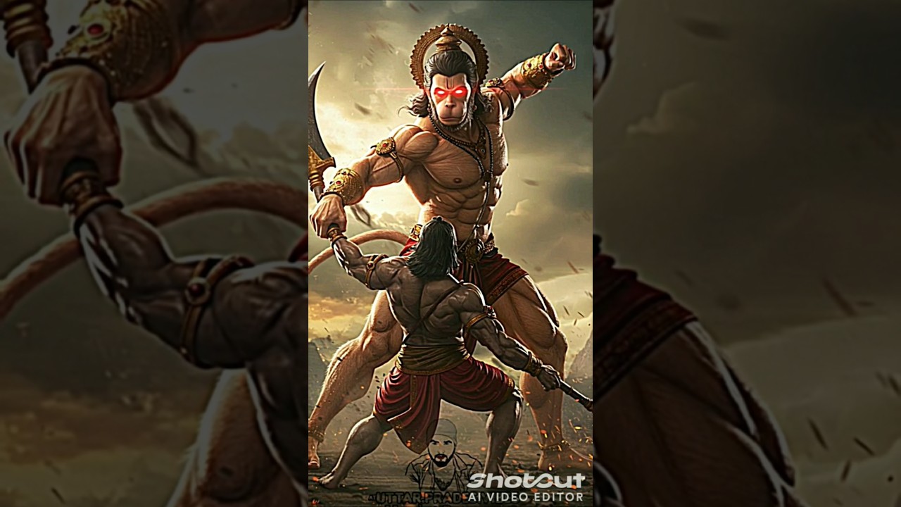 हनुमान जी vs रावण ⚔️ | Ravan vs Hanuman ji | #youtubeshorts #facts # ...