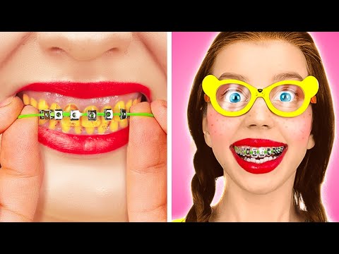 AKILLI KIZLAR İÇİN TUHAF GÜZELLİK HİLELERİ 💄 Makyaj Dönüşümü 💝 Kızsal Hileler 123 GO TRENDS