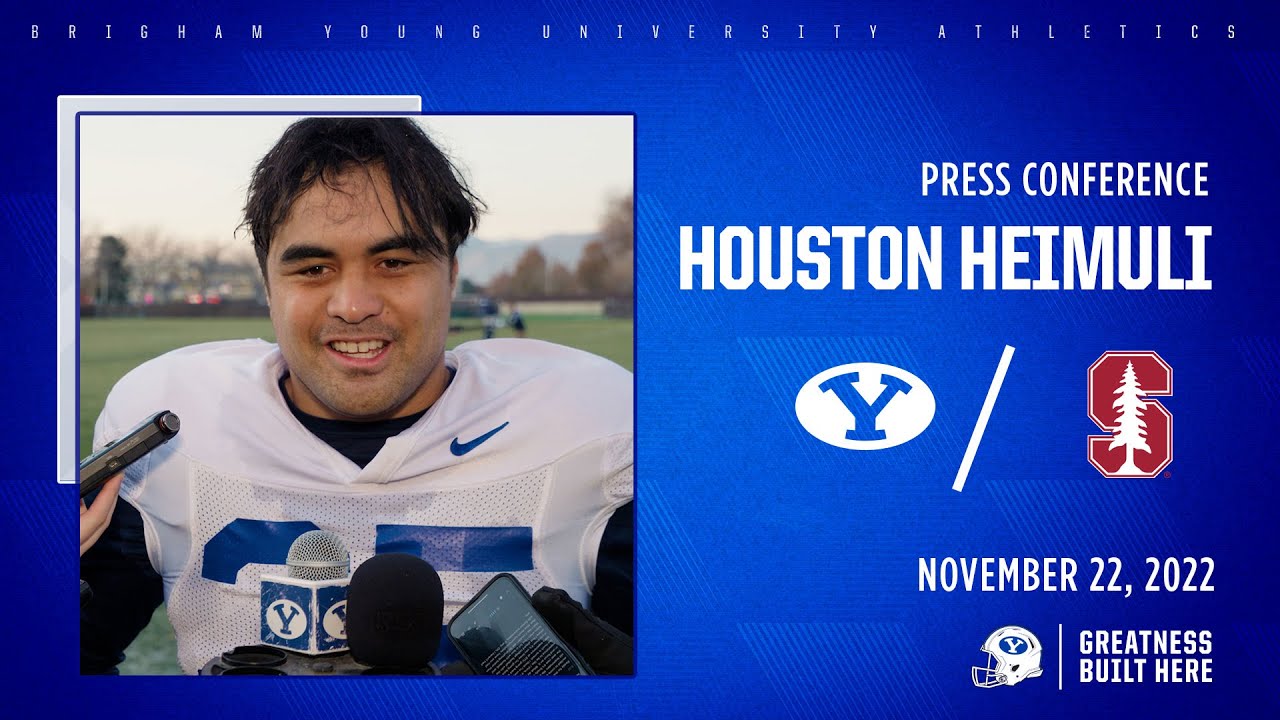 BYU Football | Press Briefing | Stanford | Houston Heimuli | November ...
