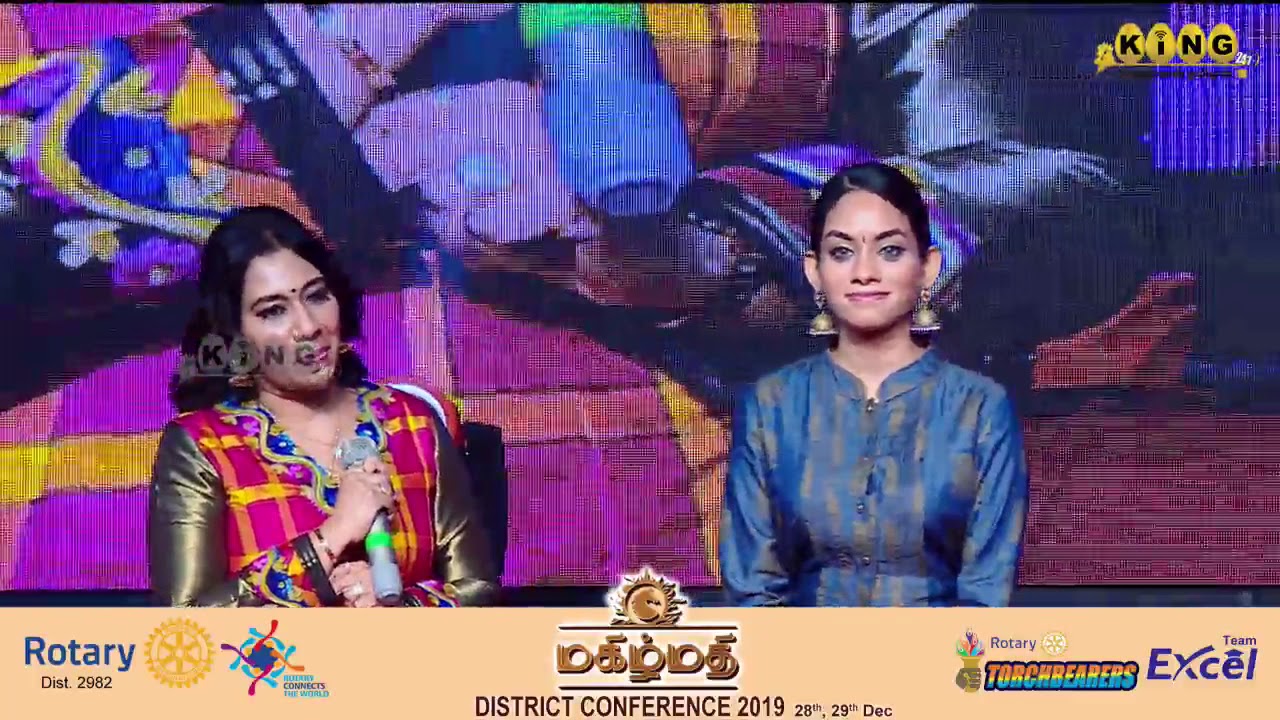 singer Dhee with her mom - மகிழ்மதி |Rotary District conference 2019 ...