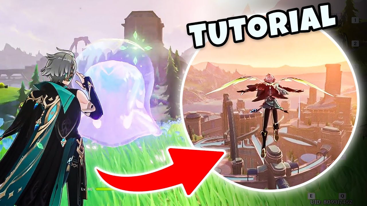 The Best Way To Fly in Genshin Impact Tutorial | Genshin Impact 4.8 ...