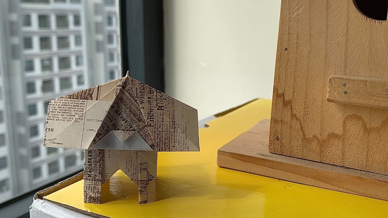 Folding Paper Origami Poodle Dog Box (Nguyen My Hanh) Tutorial - YouTube