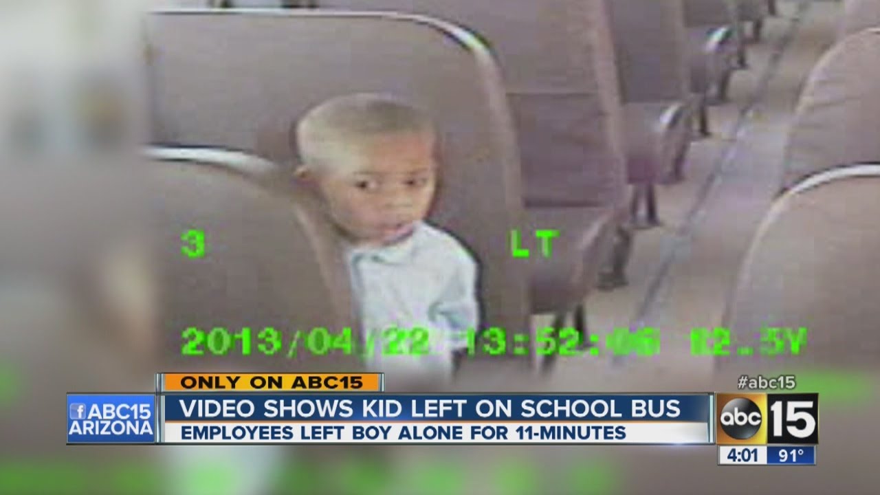 Video shows kid left on Valley school bus - YouTube
