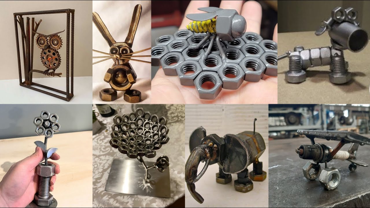 Beginner Welding Projects with Nut Bolts | #weldingprojects # ...