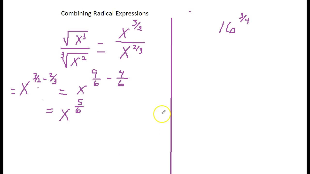 Combining Radical Expressions - YouTube