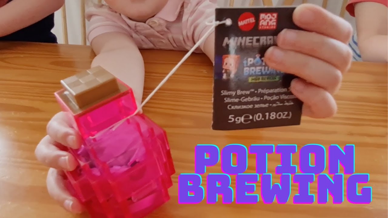 Opening Minecraft Potion Brewing Action Figure - YouTube