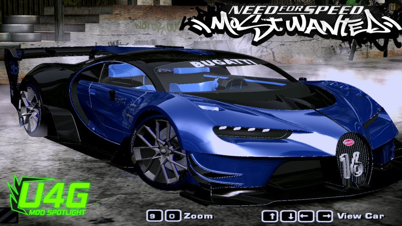 NFS Most Wanted | Bugatti Vision Gran Turismo V2 Mod Tuning & Gameplay ...