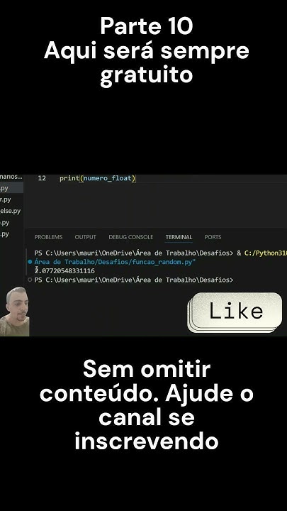 Python Módulo Random Aula 10 Python Programação Programacao Dev Software Youtube