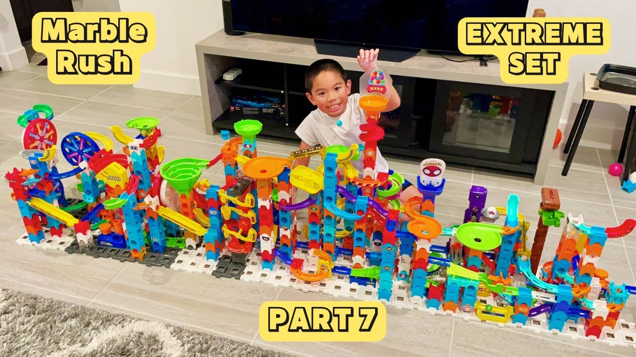 MARBLE RUSH EXTREME SET VTECH MARBLE RUN COMBINED IDEAS PART 7 ...