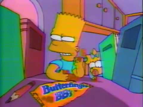 Butterfinger BB's | The Simpsons | 1994 Commercials - YouTube