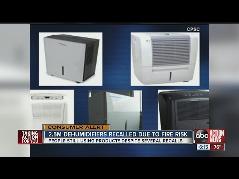 RECALL ALERT: Frigidaire, Soleus Air, Kenmore and other dehumidifiers recalled due to fire threat
