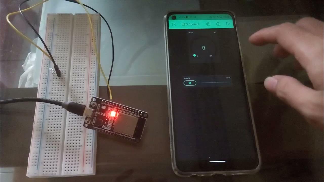 IoT Application Using BLYNK - Controling LED Brightness ESP32 - YouTube