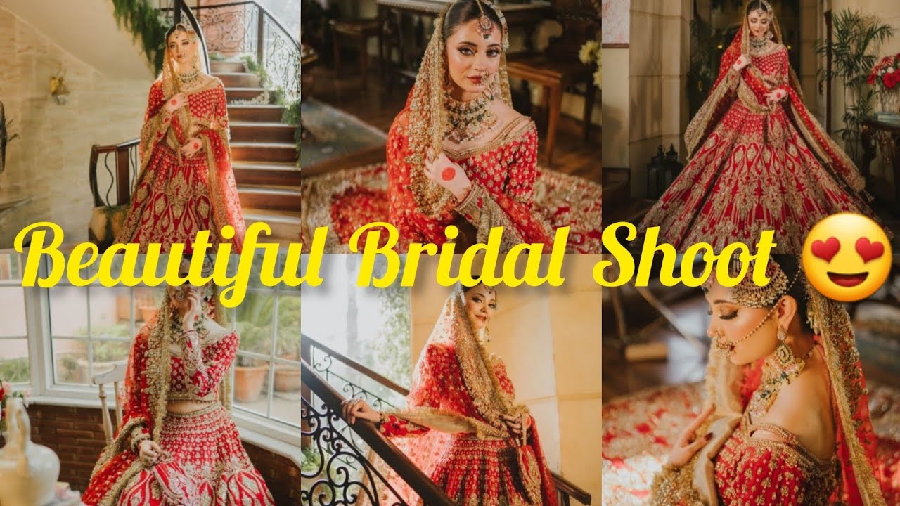Latest Bridal Photoshoot// Barat Bridal Shoot// Beautiful Birdal Dress ...