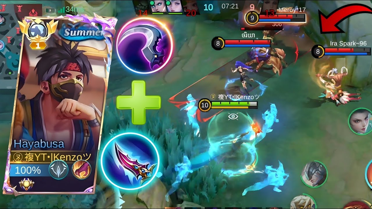 I BUILD THE ULTIMATE HAYABUSA! TOP GLOBAL COMBO SKII ° Mobile legends ...