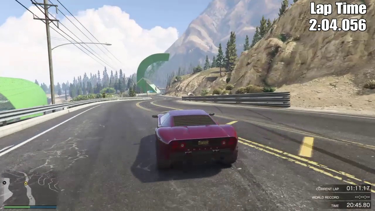 GTA 5 Super Car Track Testing (Vapid Bullet) - YouTube