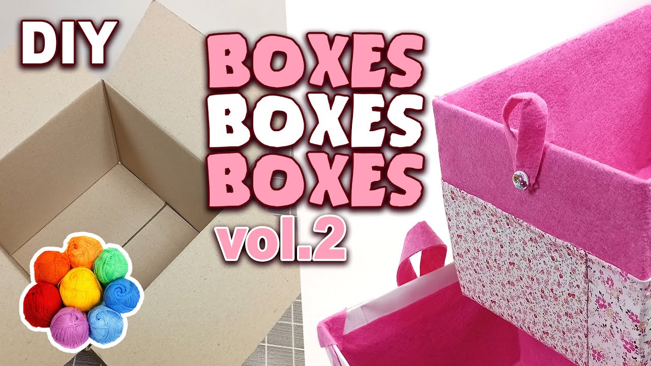 DIY Decorative Cardboard Boxes. Vol.2 - YouTube