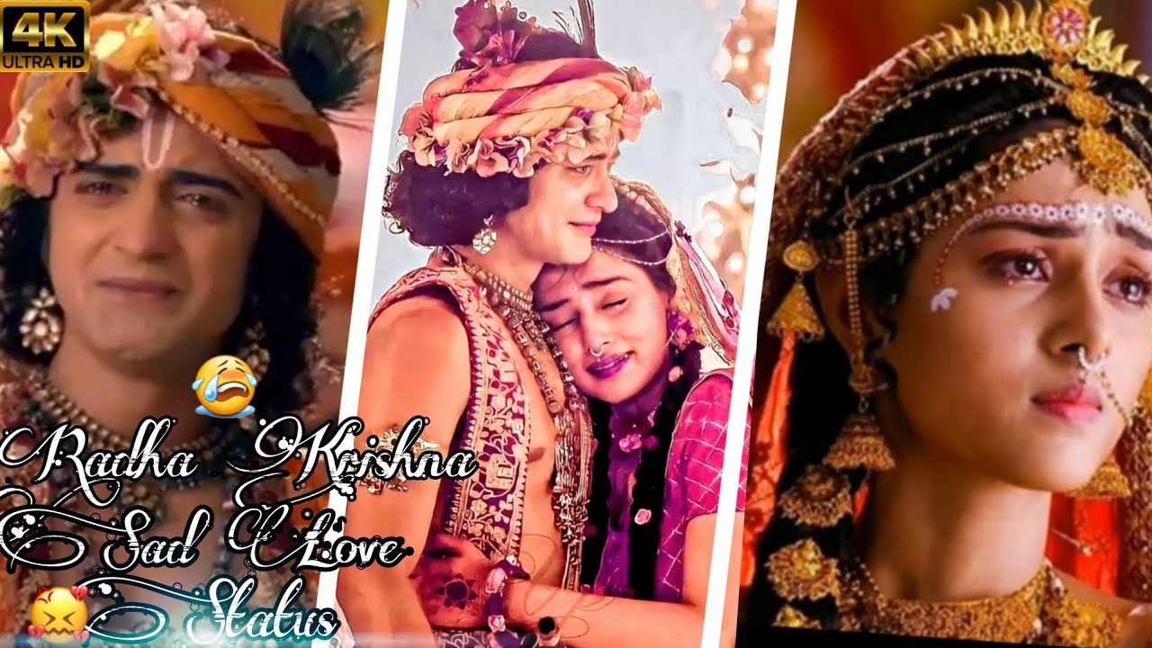 💔Radha Krishna Sad Love Status || Radha Krishna Adhuri kahani Sad ...