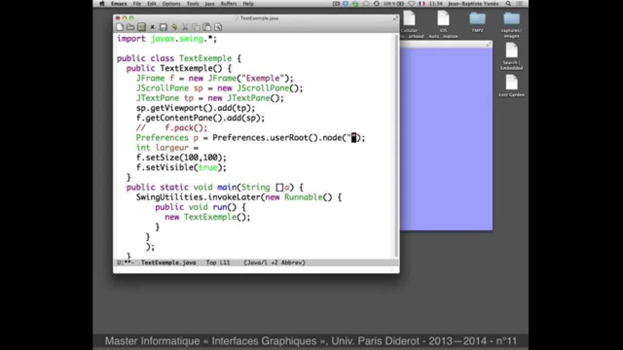 IHM GUI Java Swing n°11 p.2 - JTextPane/Preferences - YouTube