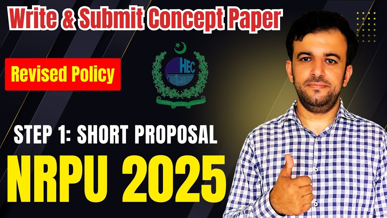 🔥 NRPU 2025 Research Grant: How to Write & Submit a Winning Proposal ...
