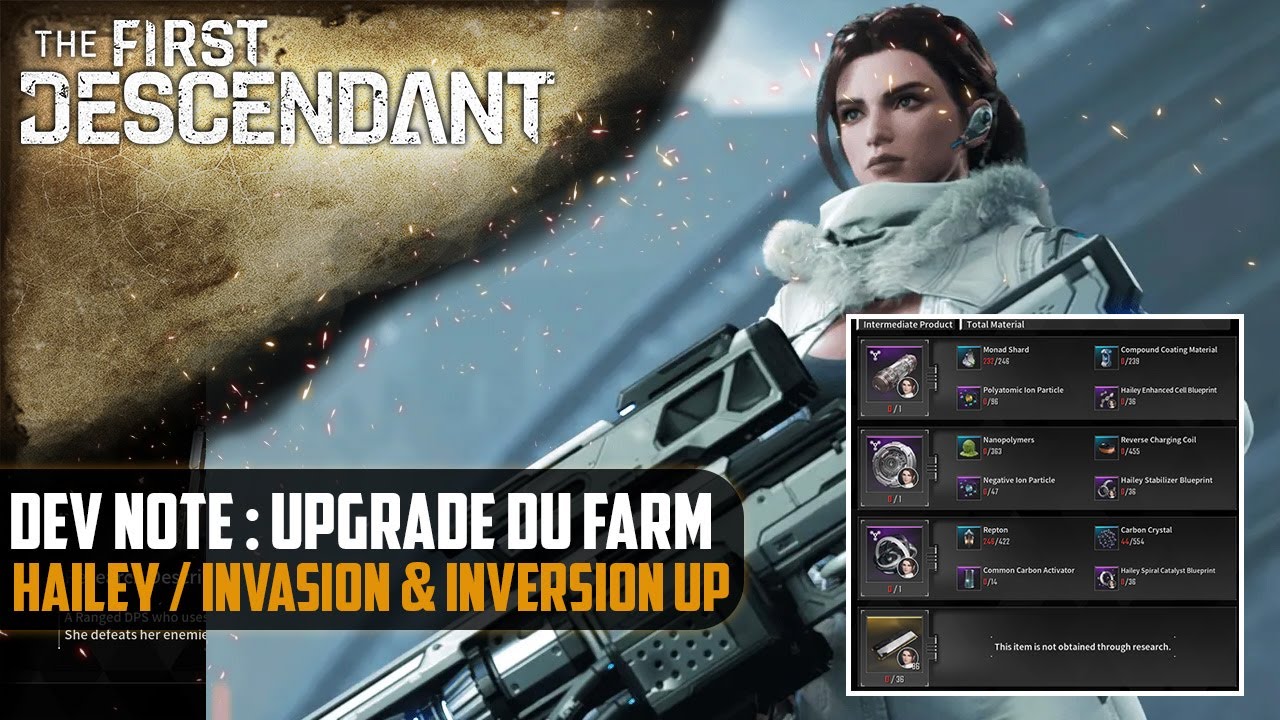 Dev Note : Farm Hailey / Invasion & Inversion up [The First Descendant ...