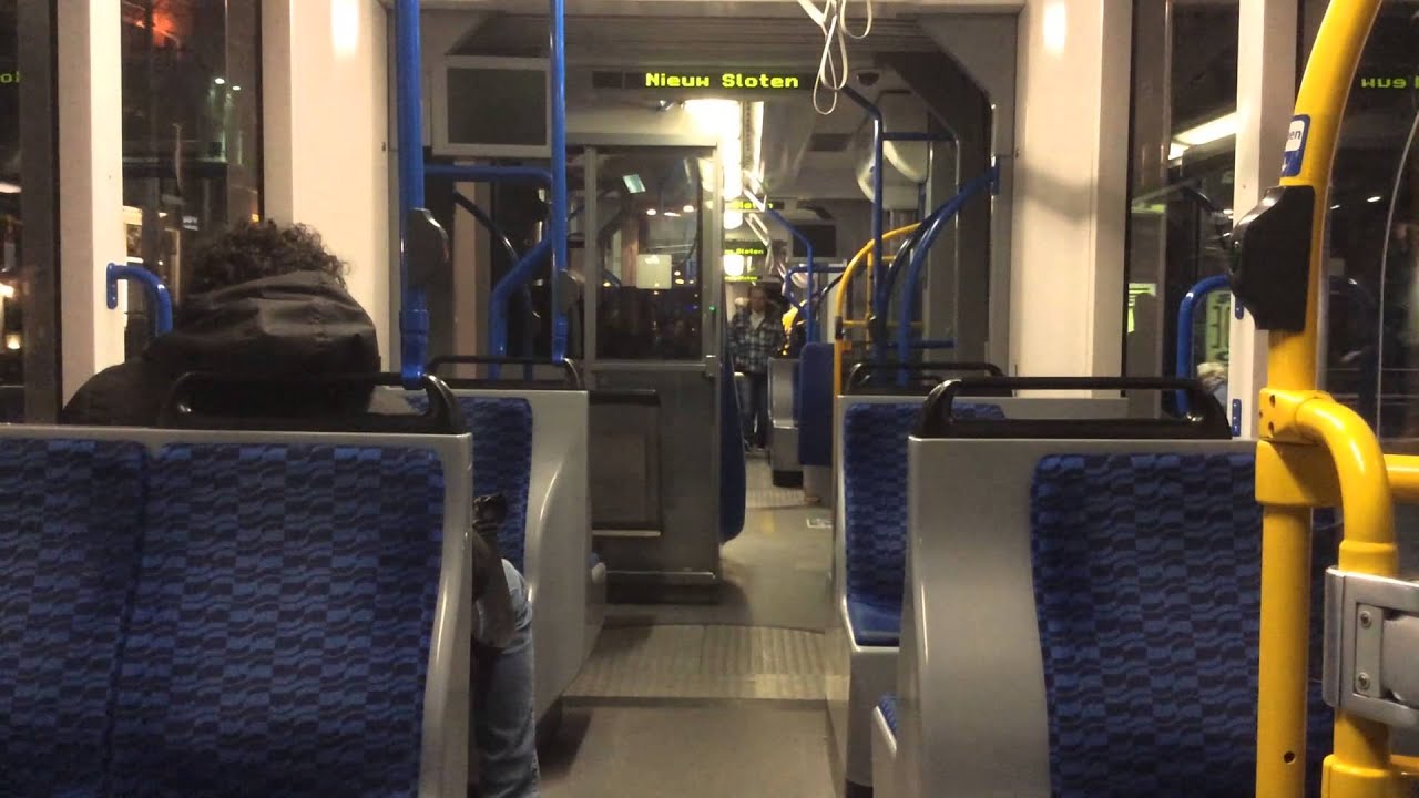 Riding the Amsterdam Tram 2: Interior View (Trip to Europe) - YouTube